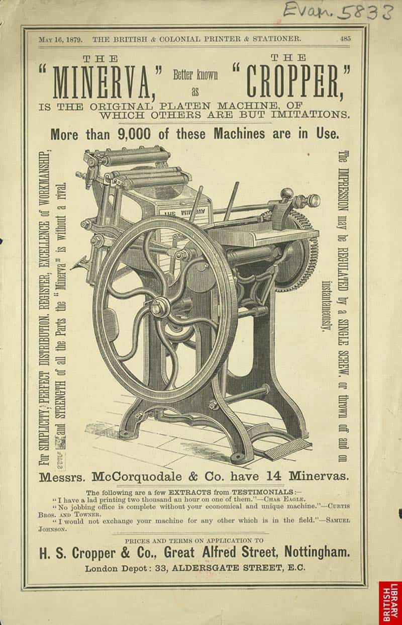 La minerva, una pequeña divinidad de las Artes Gráficas